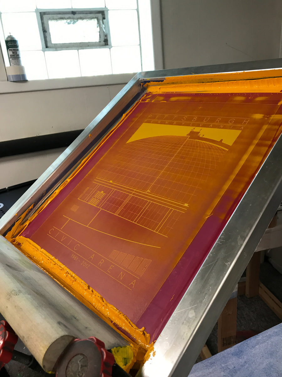 Civic Arena - 1961 - 2012 Screen Print – Buildings By Shane