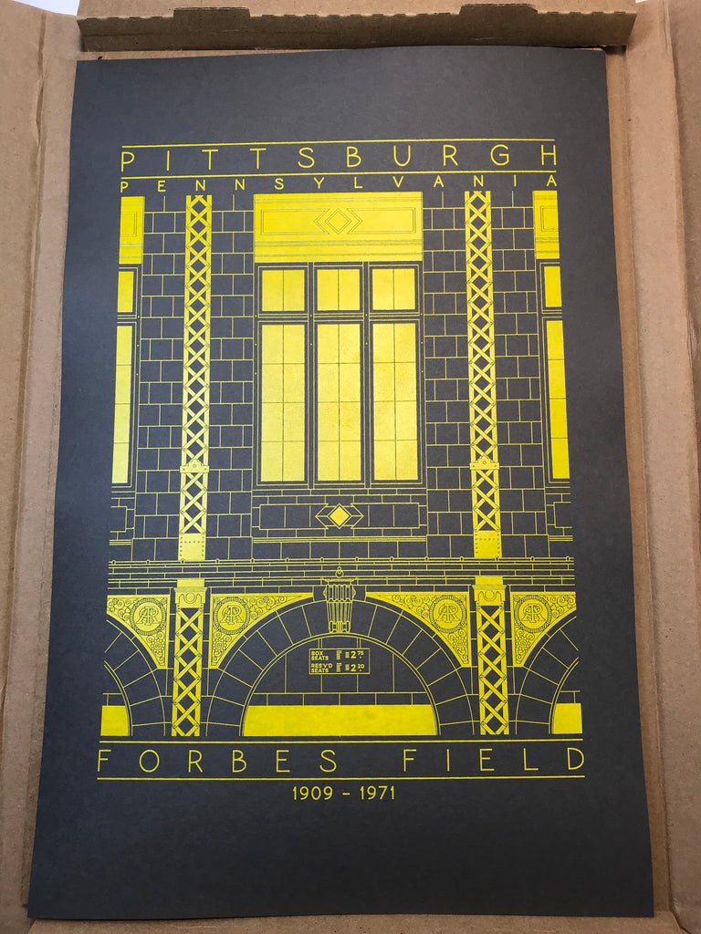 Forbes Field - 1909 - 1971 Screen Print – Buildings By Shane