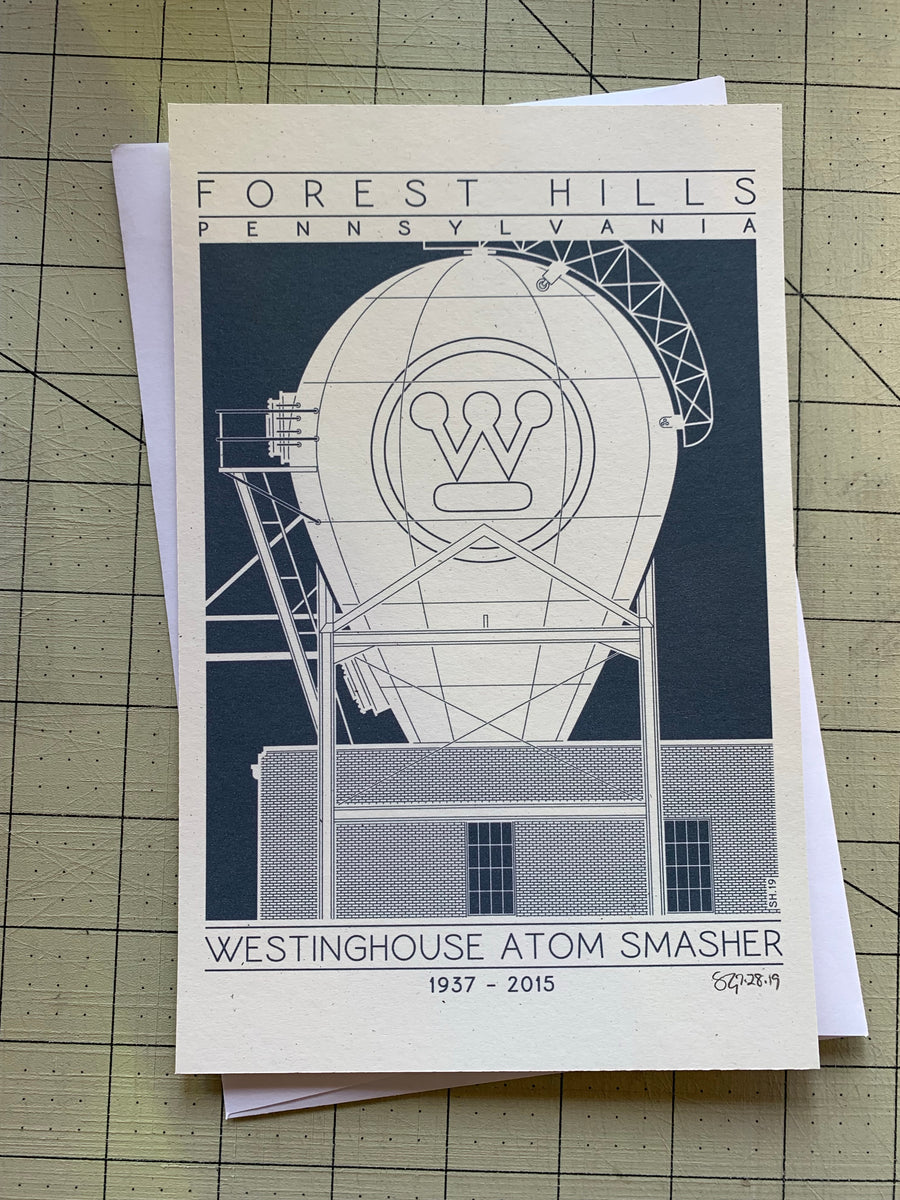 Westinghouse Atom Smasher - 1937 - 2015 Black Miniature Digital Print ...