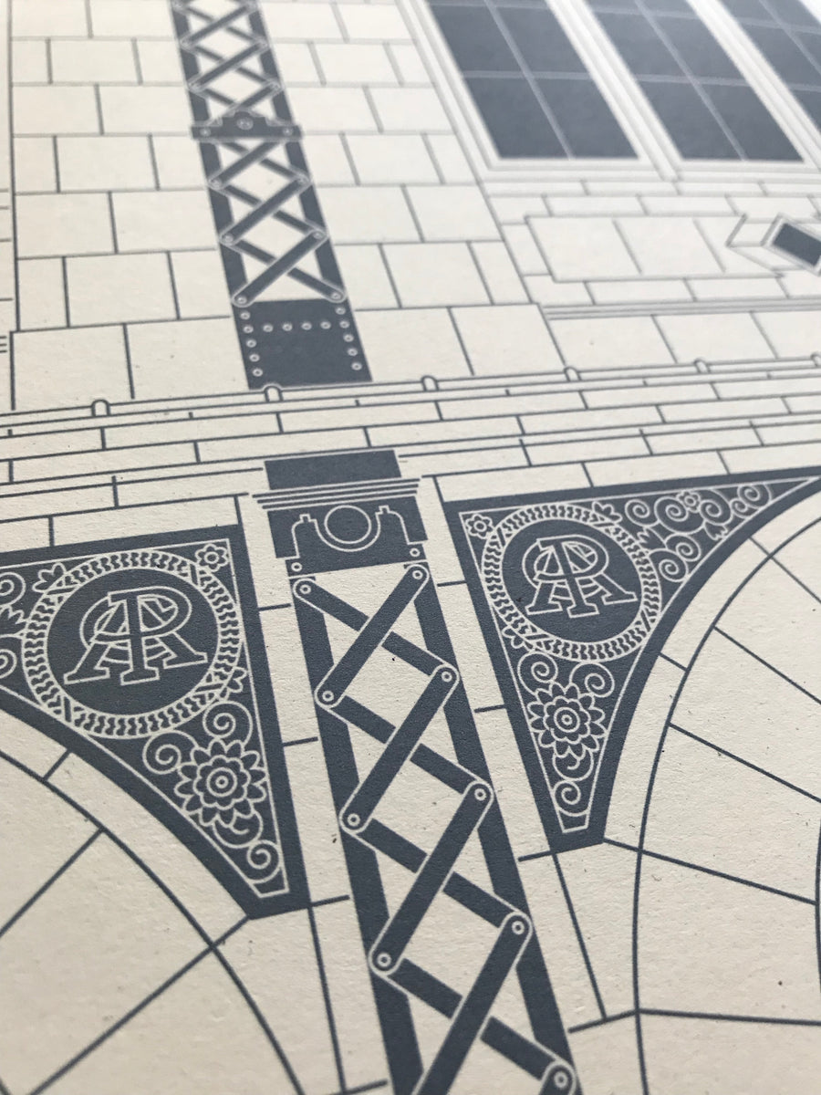 Forbes Field - 1909 - 1971 Black Digital Print – Buildings By Shane