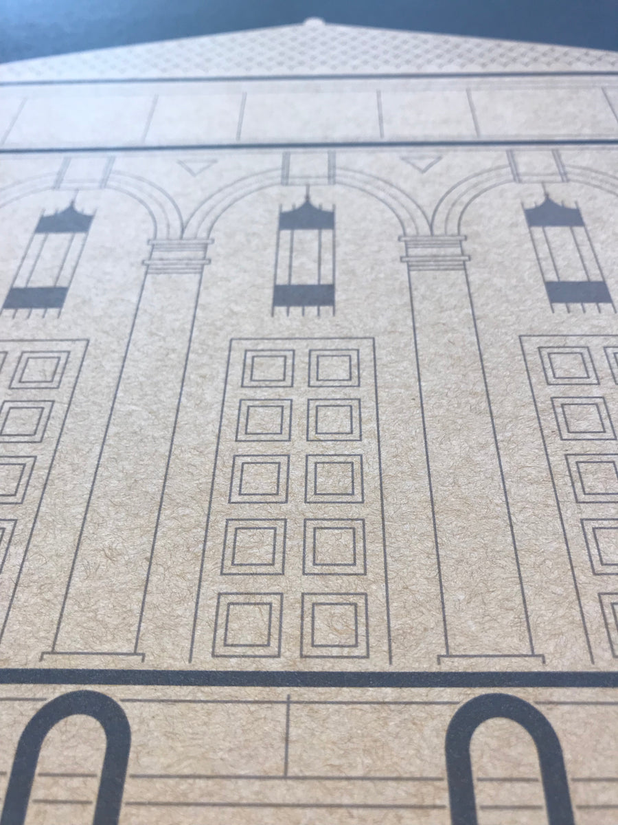 Frick Art Museum - 1969 Grey Digital Print – Buildings By Shane