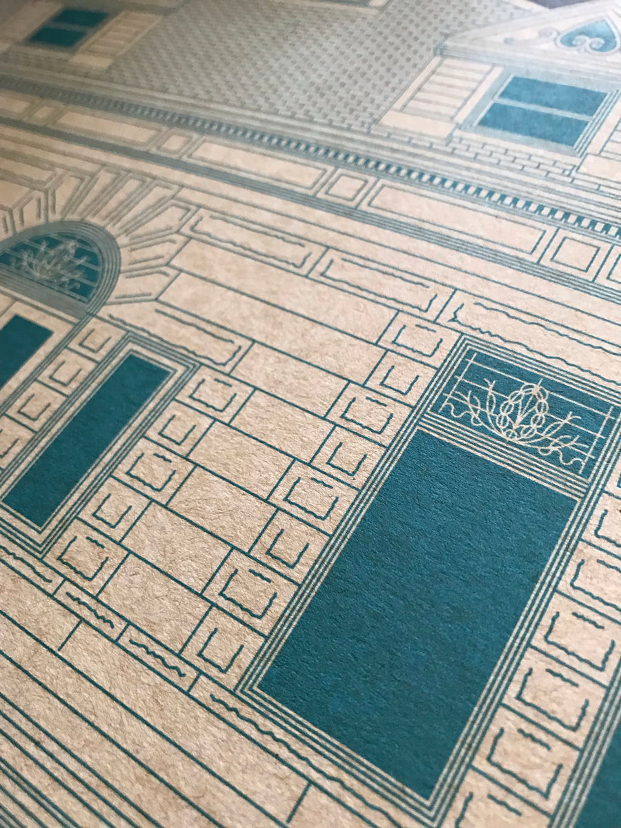 Marius Rousseau House - 1906 Green Digital Print – Buildings By Shane